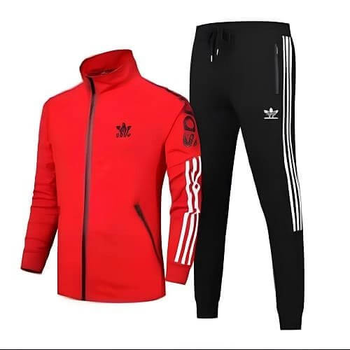 Adidas Stripe Zipper Tracksuit | Waziri Ecommerce