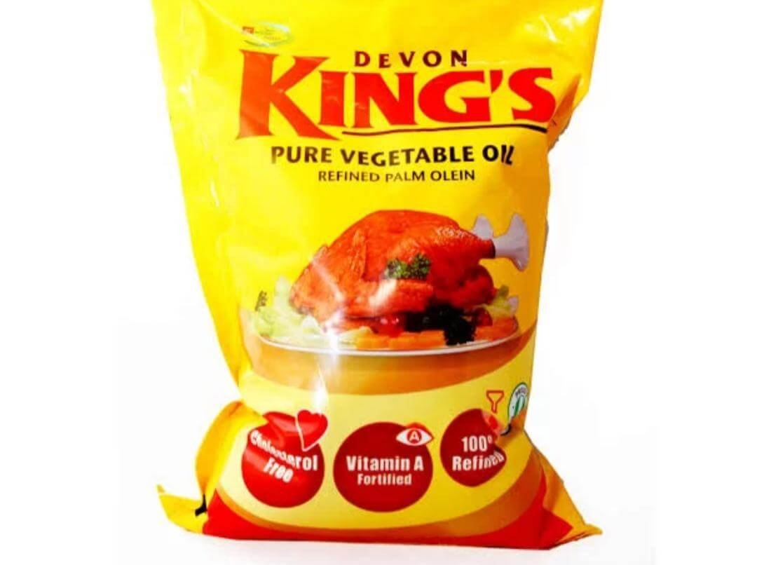 Devon Kings Groundnut Vegetable cooking oil Sachet 1000ml by 6 - Waziri Ecommerce