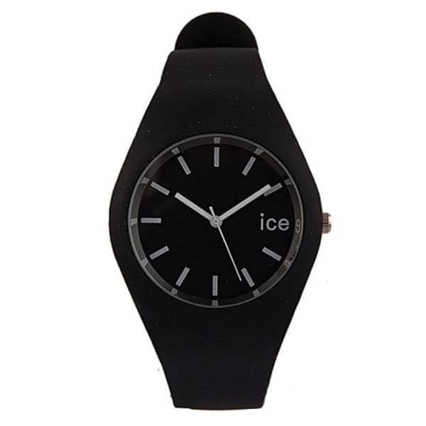 Ice Unisex Rubber Strap Wristwatch - Black - Waziri Ecommerce