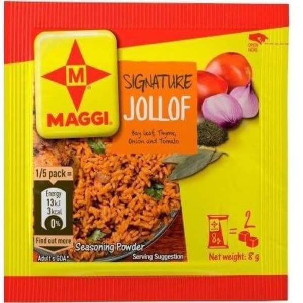 Maggi Signature Jollof Seasoning Powdered 10g x 20pcs x 30rolls - Waziri Ecommerce
