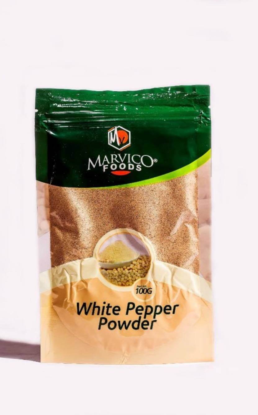 Marvico White Pepper 100g x 60- pouch - Waziri Ecommerce