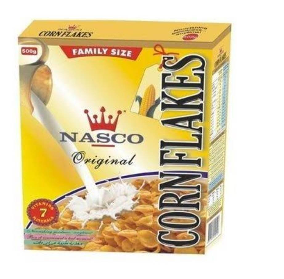 Nasco Cornflakes Cereal 500g x 1 Carton - Waziri Ecommerce