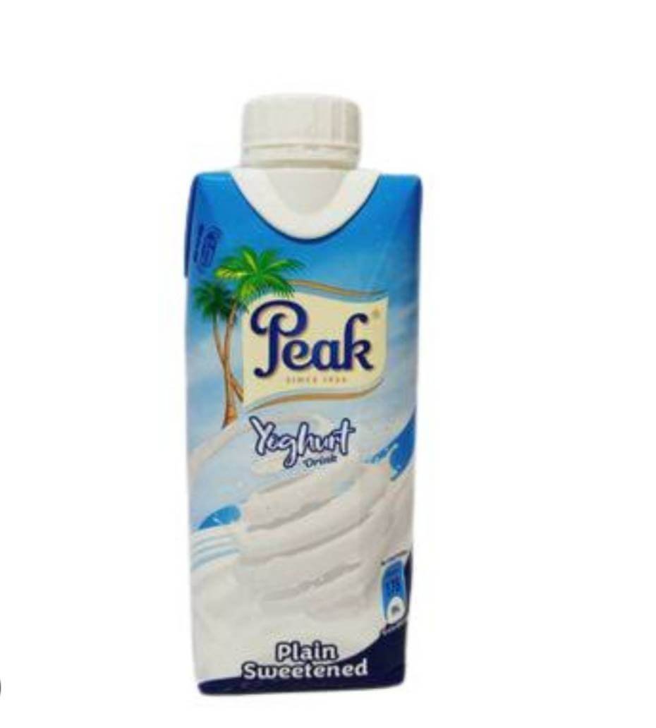 Peak Yoghurt Drink Plain Sweetened 318mlx12 - Waziri Ecommerce