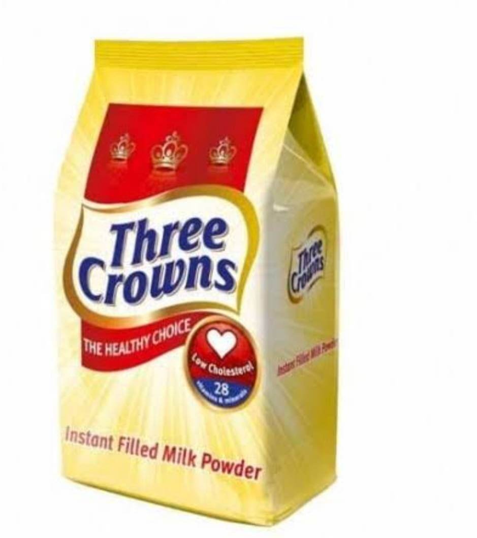 Three Crown Milk Pouch 350gx12 - Waziri Ecommerce
