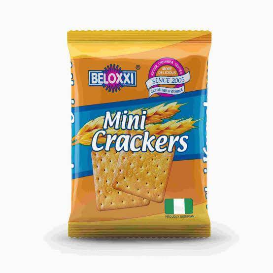 Beloxxi Mini Crackers Biscuits 100g x 24packs - Waziri Ecommerce Ltd