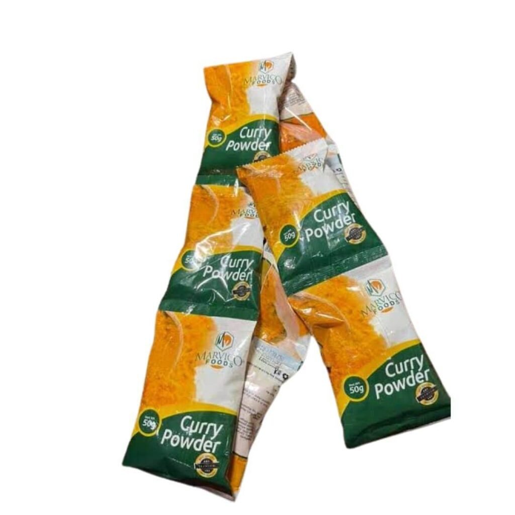 Marvico Curry Powder 5g x 10 x 20 Sachets - Waziri Ecommerce