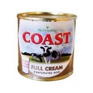 Coast Evaporated Full Cream Milk 160g by 24 - Waziri Ecommerce