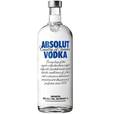 Absolut Vodka 1 Liter x 12 Bottles | Waziri Ecommerce