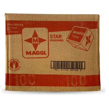 Maggi Star Seasoning Cubes 4g x 20 x 100 | Waziri Ecommerce
